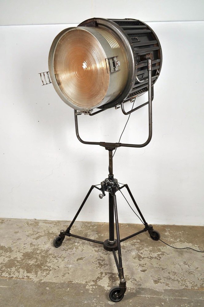 Large Theater Spotlight Floor Lamp, 1972 for sale at Pamono
