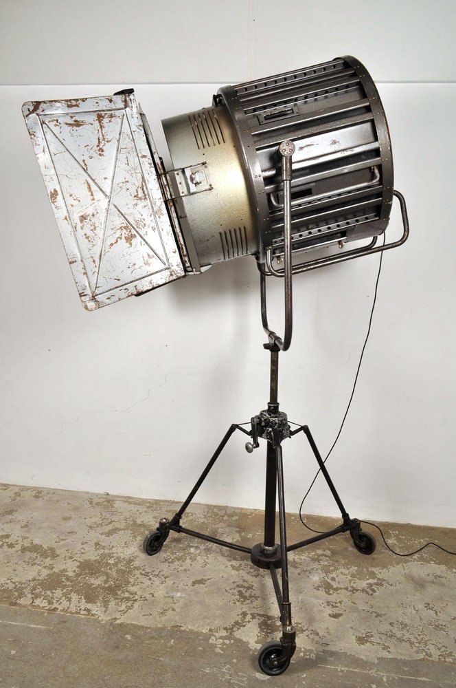 Large Theater Spotlight Floor Lamp, 1972 for sale at Pamono