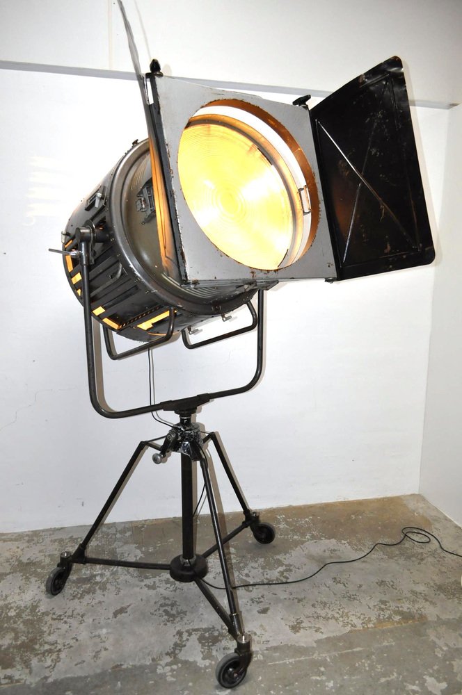 Large Theater Spotlight Floor Lamp, 1972 for sale at Pamono