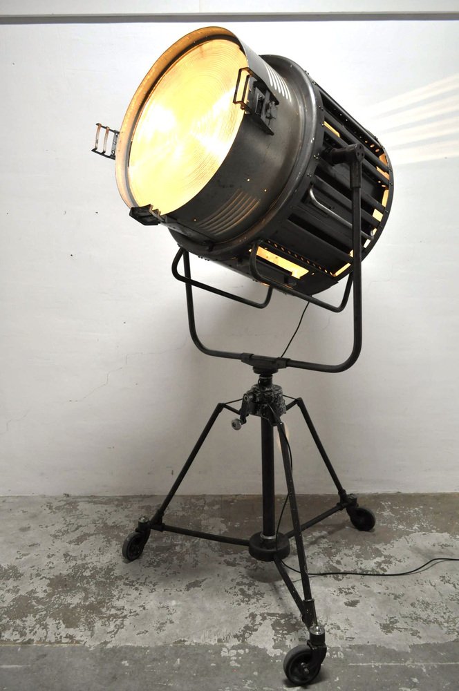 Large Theater Spotlight Floor Lamp, 1972 for sale at Pamono