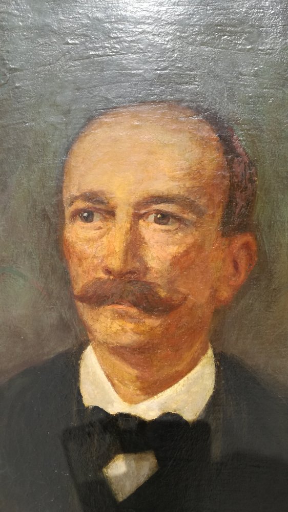 Carlo Ceroni, Portrait, 1870, Oil on Canvas, Framed for sale at Pamono