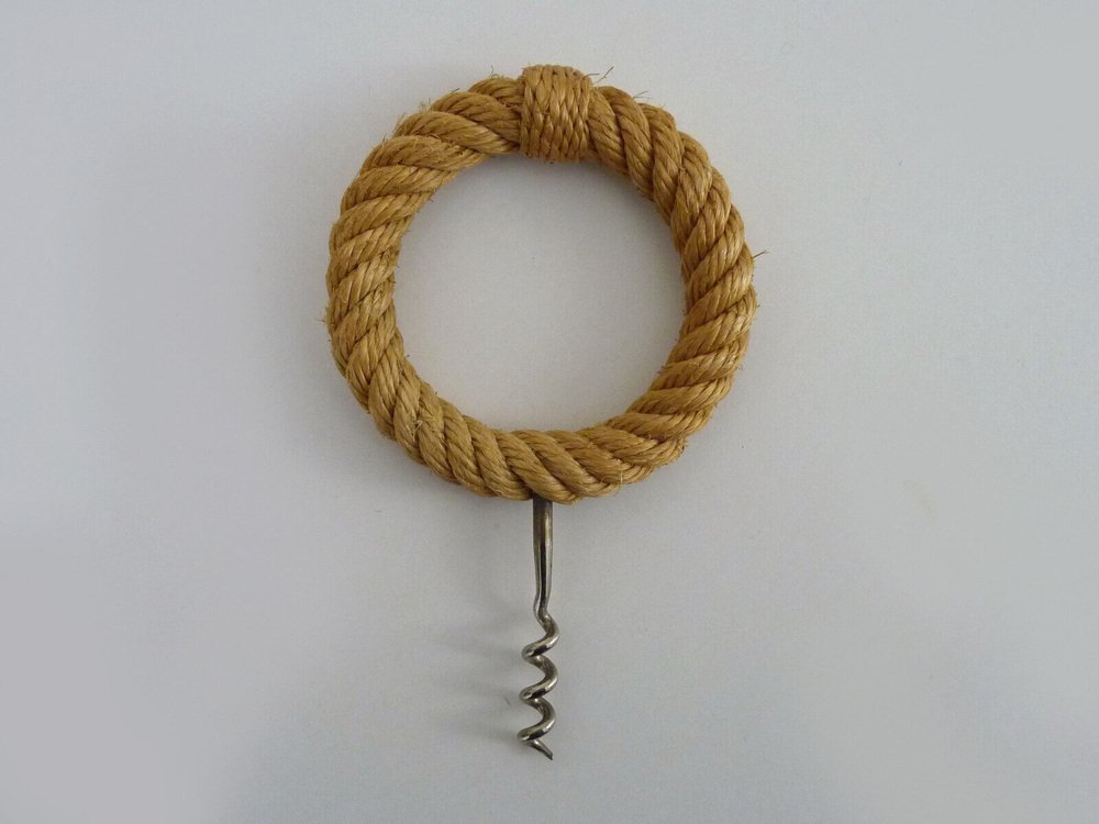 Mid-Century French Rope Corkscrew attributed to Adrien Audoux & Frida ...