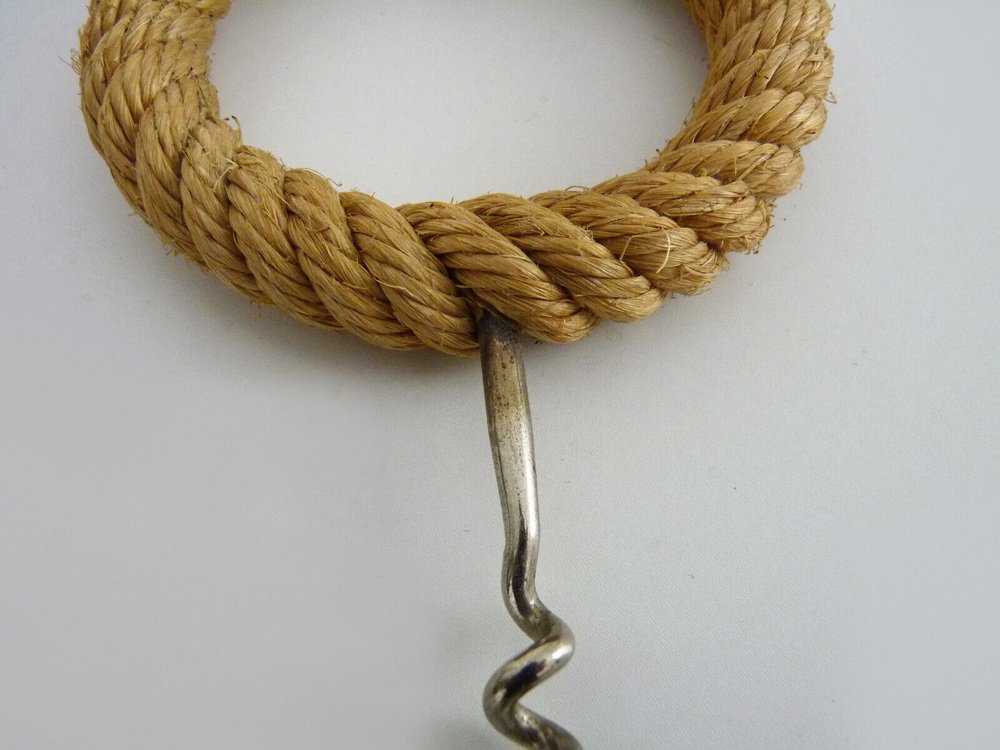 Mid-Century French Rope Corkscrew attributed to Adrien Audoux & Frida ...