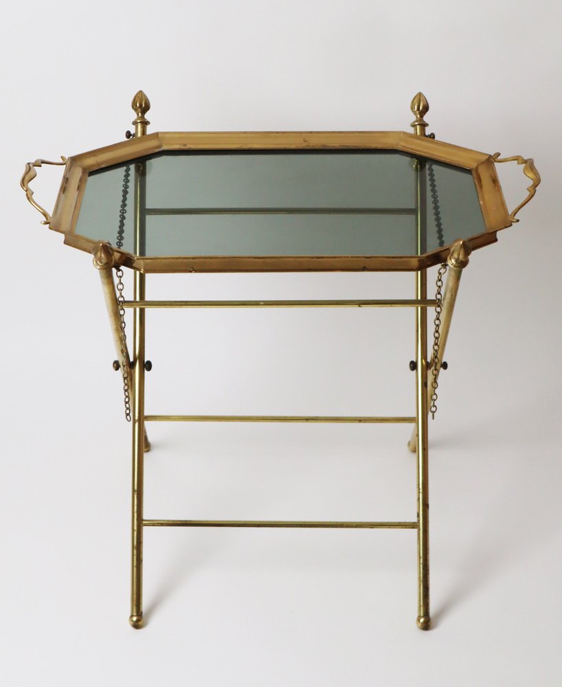 Rainy Brass Tablet Table attributed to Maison Bagues from Maison Baguès ...