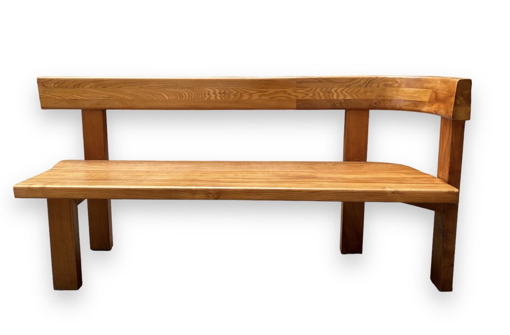 Panca modello S35 in olmo di Pierre Chapo in vendita su Pamono