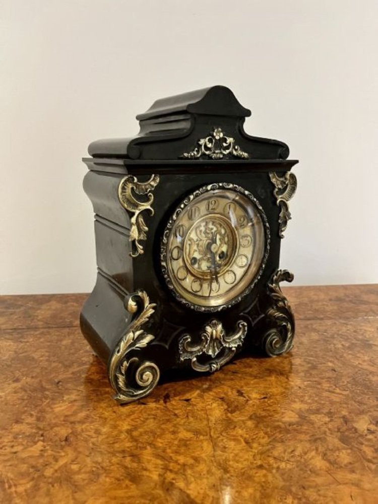 Victorian Marble Eight Day Mantle Clock, 1860s for sale at Pamono