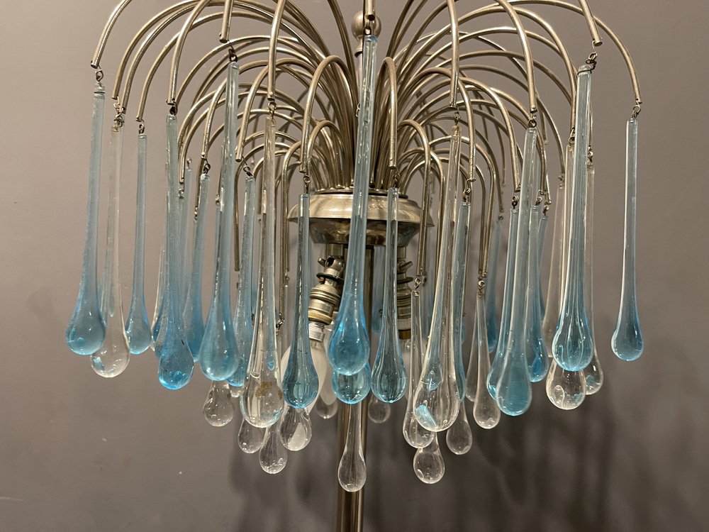 Waterfall Murano Glass Floor Lamp, 1960s for sale at Pamono