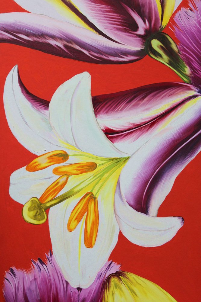 Kristine Luize Avotina, Flowers, 2017, Acrylique sur Toile en vente sur ...