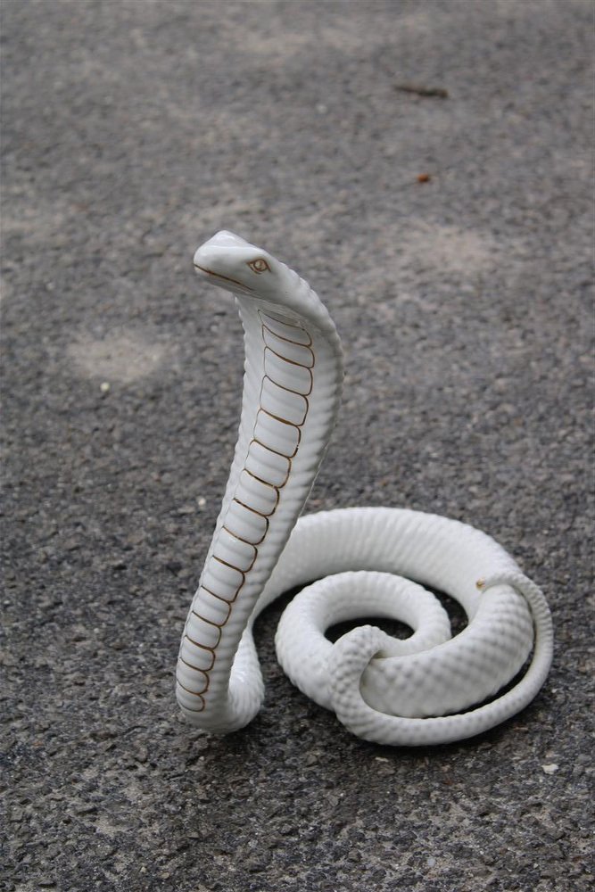 Scultura Serpente in ceramica bianca di Tommaso Barbi, Italia, 1970 in ...
