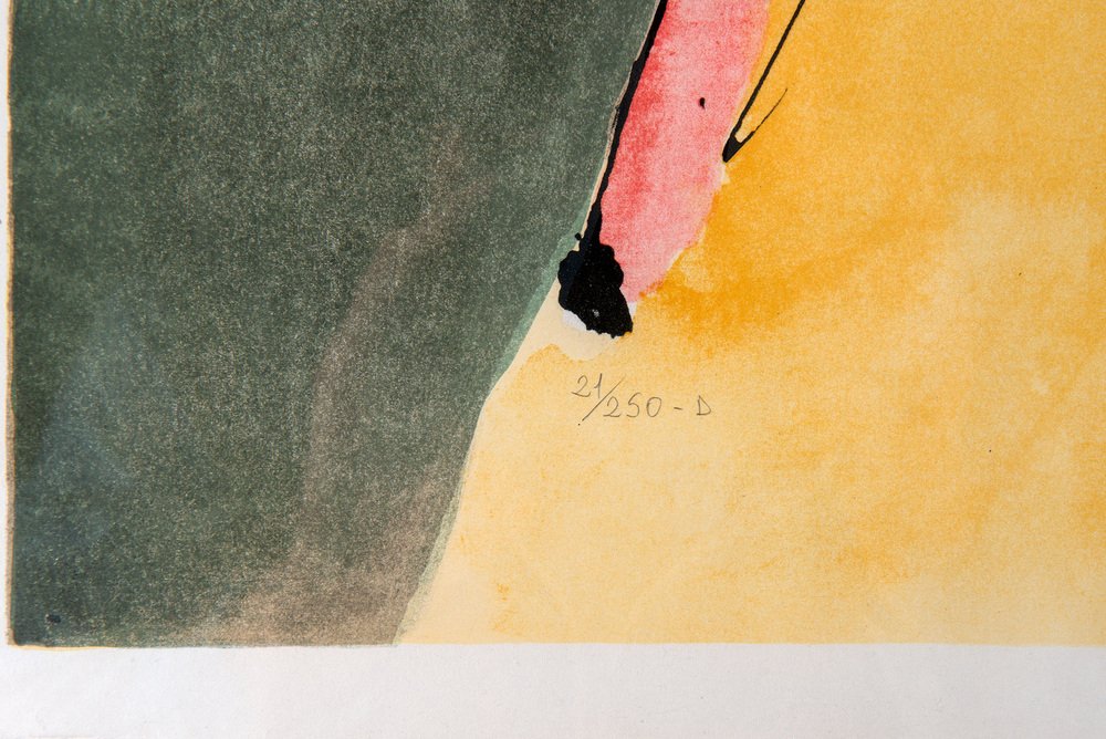 Bruno Cassinari, Cavallo, 1980s, Original Lithograph for sale at Pamono