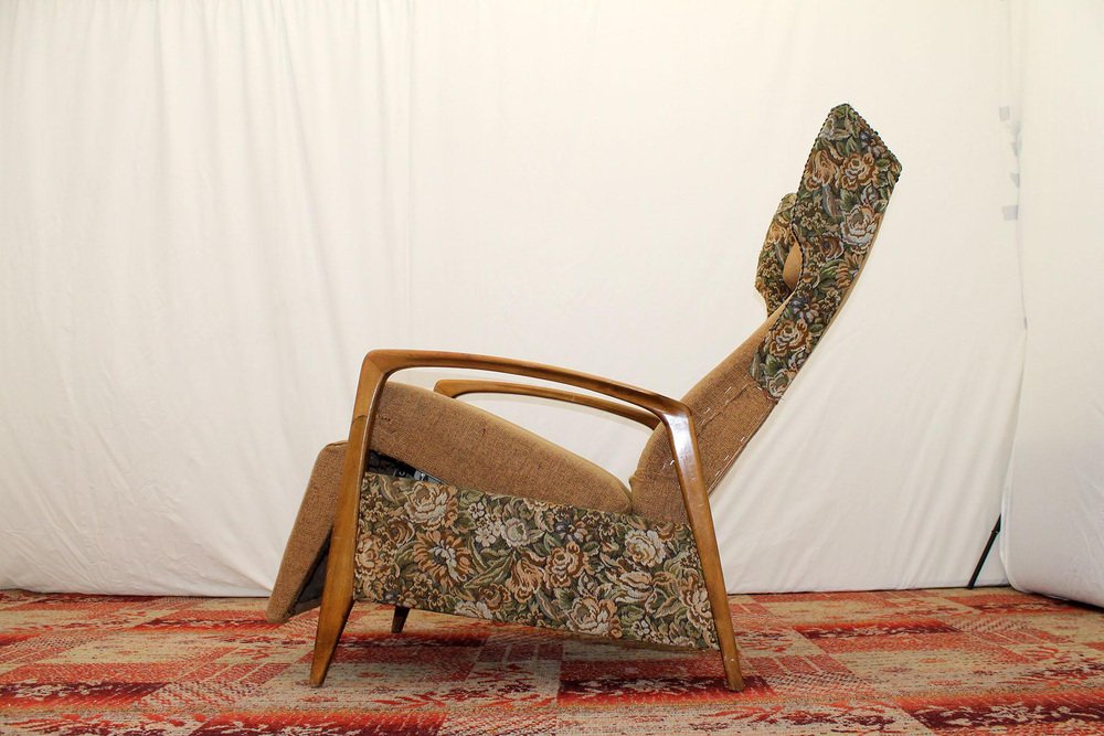 Mid-Century German Reclining Chair, 1970s for sale at Pamono
