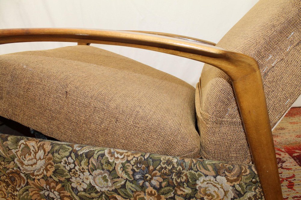 Mid-Century German Reclining Chair, 1970s for sale at Pamono