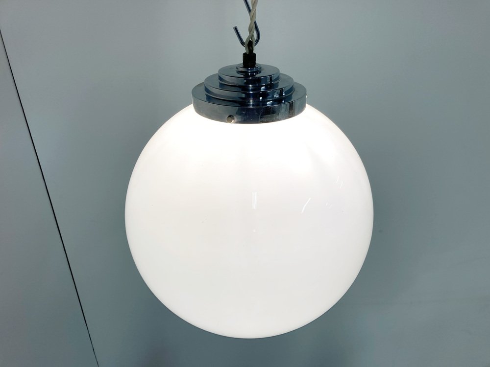 Opaline Globe During Light, 1930s for sale at Pamono