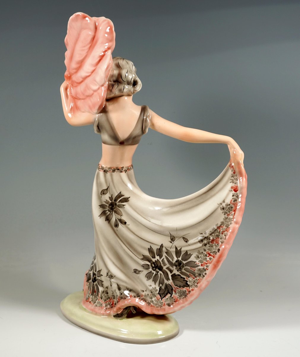 Art Deco Dancer Figurine by Josef Lorenzl, 1930s for sale at Pamono