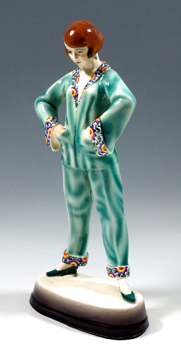 Art Deco Pyjamas Figurine by Stephan Dakon, 1930 for sale at Pamono