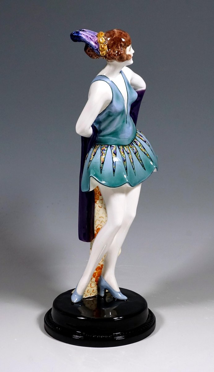 Art Deco Standing Dancer Figurine by Wilhelm Thomasch, 1920s for sale ...