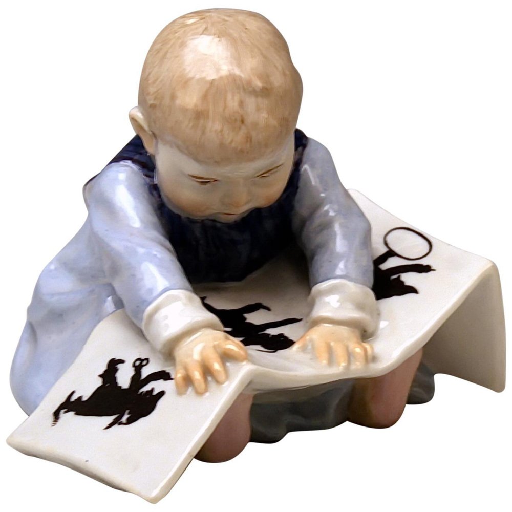 Art Nouveau Model U 149 Child Figurine from Meissen, 1890s for sale at Pamono