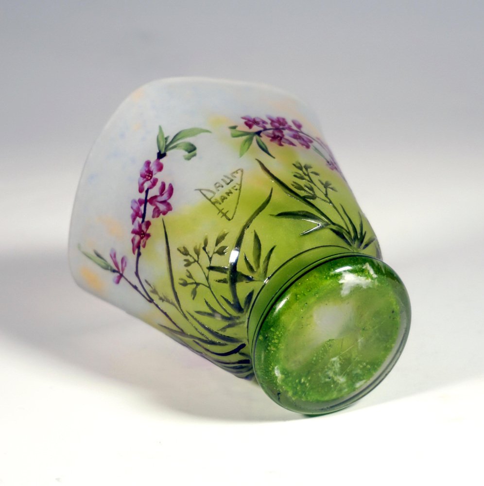 Jugendstil Cameo Vase mit Daphne Dekor von Daum Nancy, Frankreich ...