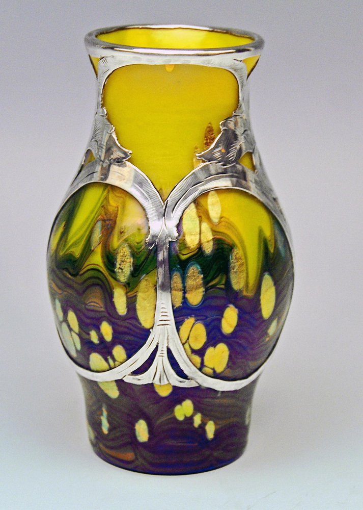 Art Nouveau Lemon Yellow Cytisus Vase from Loetz, Klostermuehle ...