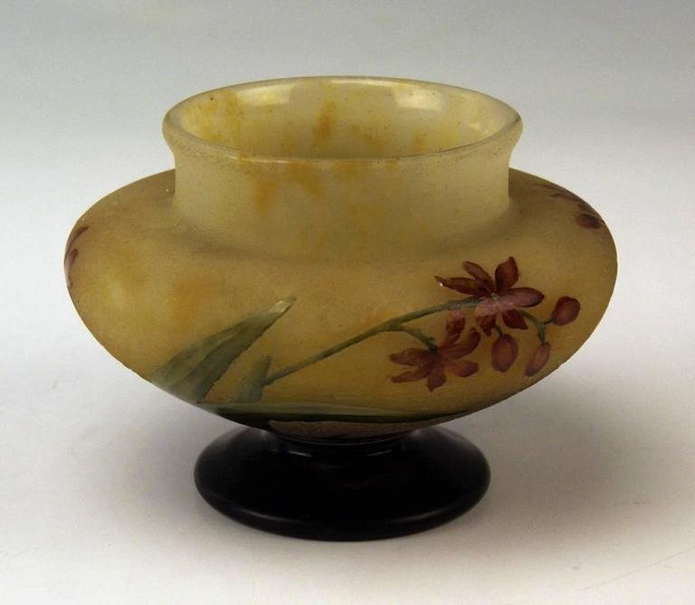 Jugendstil Vase Wallflowers Lorraine von Daum Nancy, Frankreich, 1900er ...