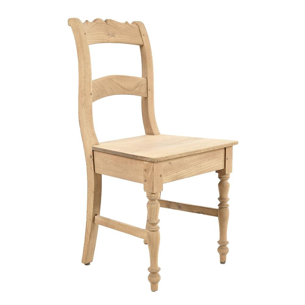 Vintage Oak Raw Wood Chair for sale at Pamono
