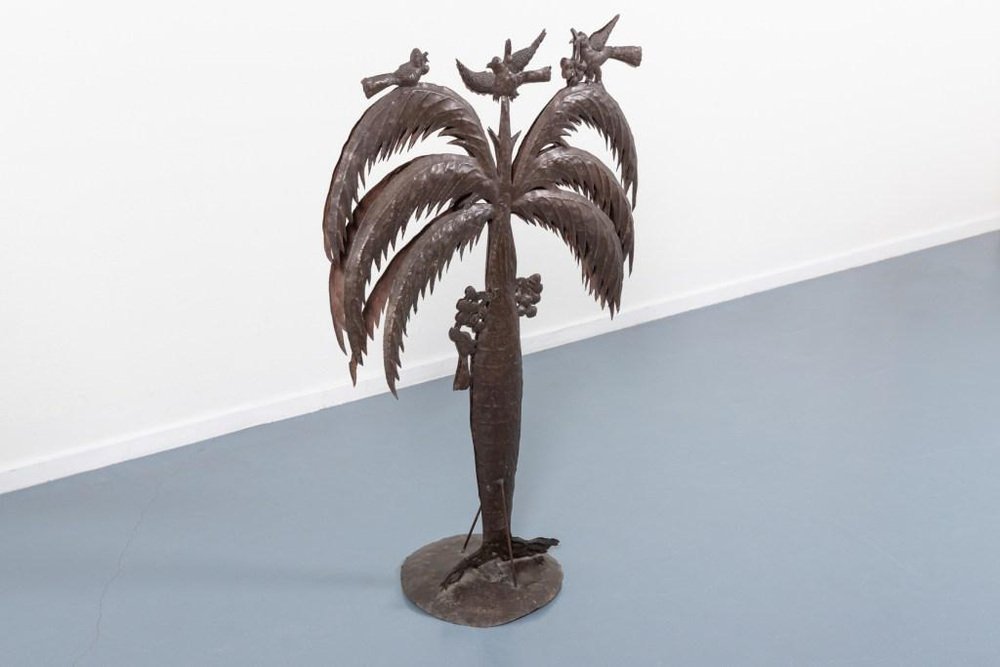 Mid-Century Wrought Metal Palm Tree by Atelier Marolles for sale at Pamono