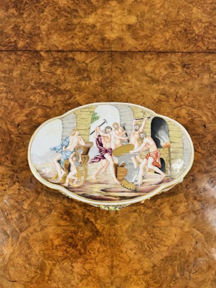 Italian Victorian Capodimonte Porcelain Table Casket, 1860s for sale at ...