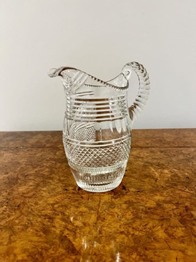 Victorian Cut Glass Water Jug, 1850s for sale at Pamono