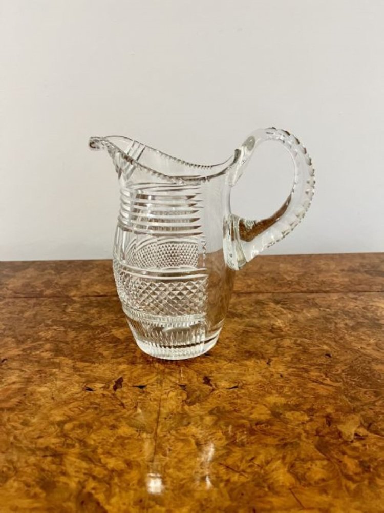 Victorian Cut Glass Water Jug, 1850s for sale at Pamono