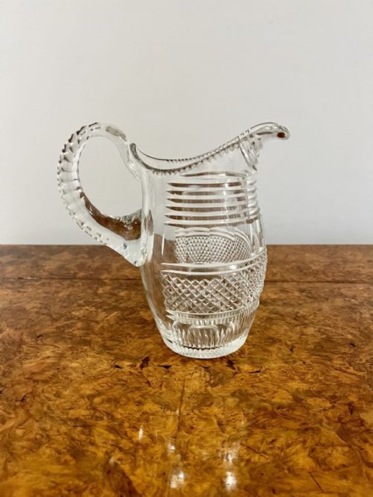 Victorian Cut Glass Water Jug, 1850s for sale at Pamono
