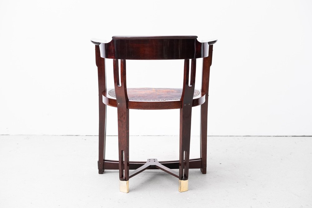 Art Nouveau Armchair by Anton Pospischil, Vienna, 1900s for sale at Pamono