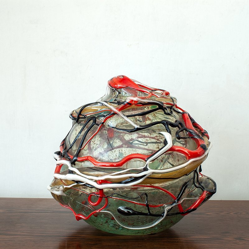 Big Vase by Angelo Rinaldi for Salviati Murano for sale at Pamono