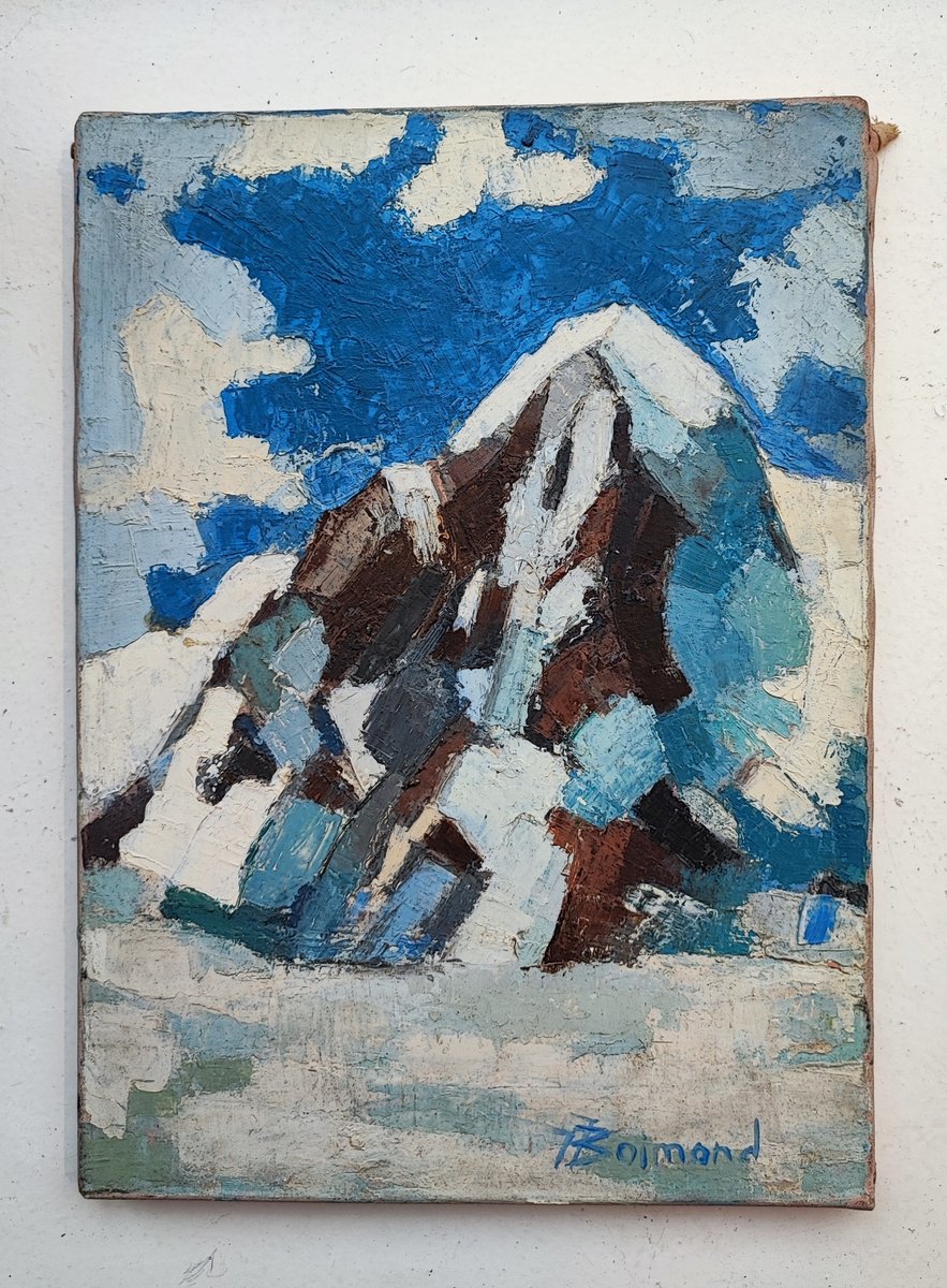 JJ. Boimond, Triangle du Tacul, Öl auf Leinwand bei Pamono kaufen