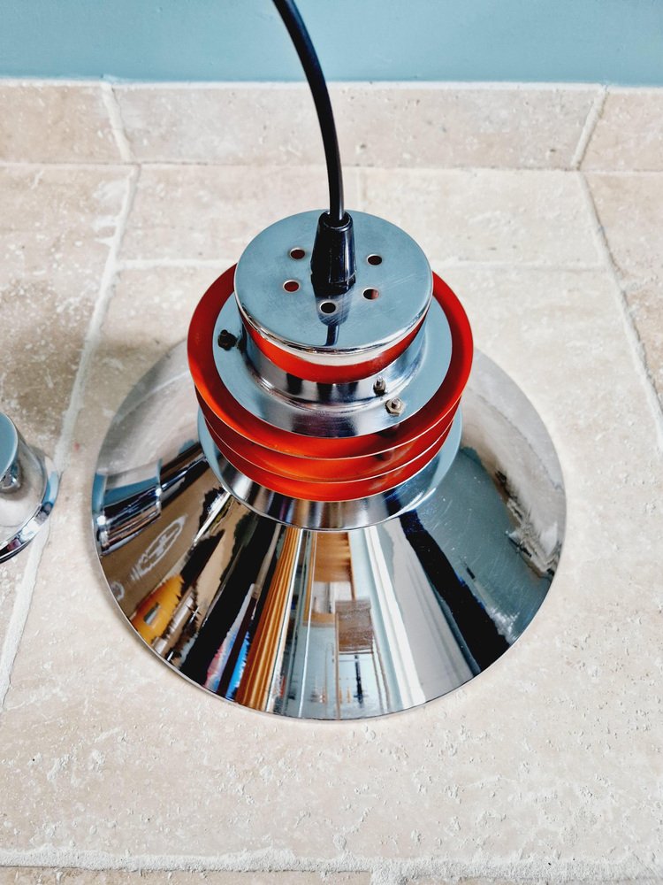 Scandinavian Chromed Metal Suspension, 1970s for sale at Pamono