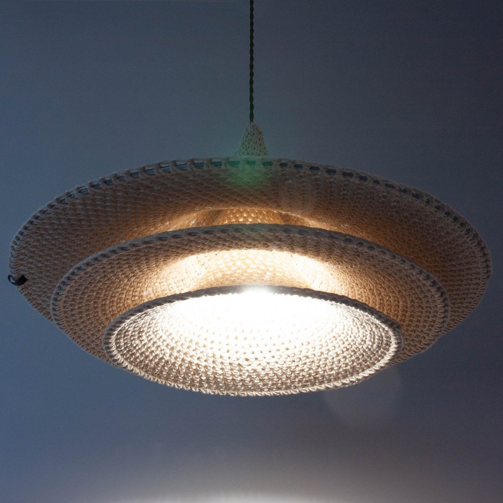 Layers Handmade Crochet Lamp by Com Raiz for sale at Pamono