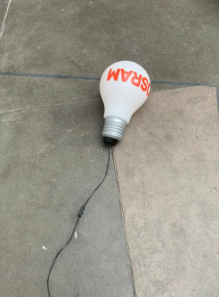 Mid-Century German Bulb Advertising Floor Lamp from Osram in the style ...