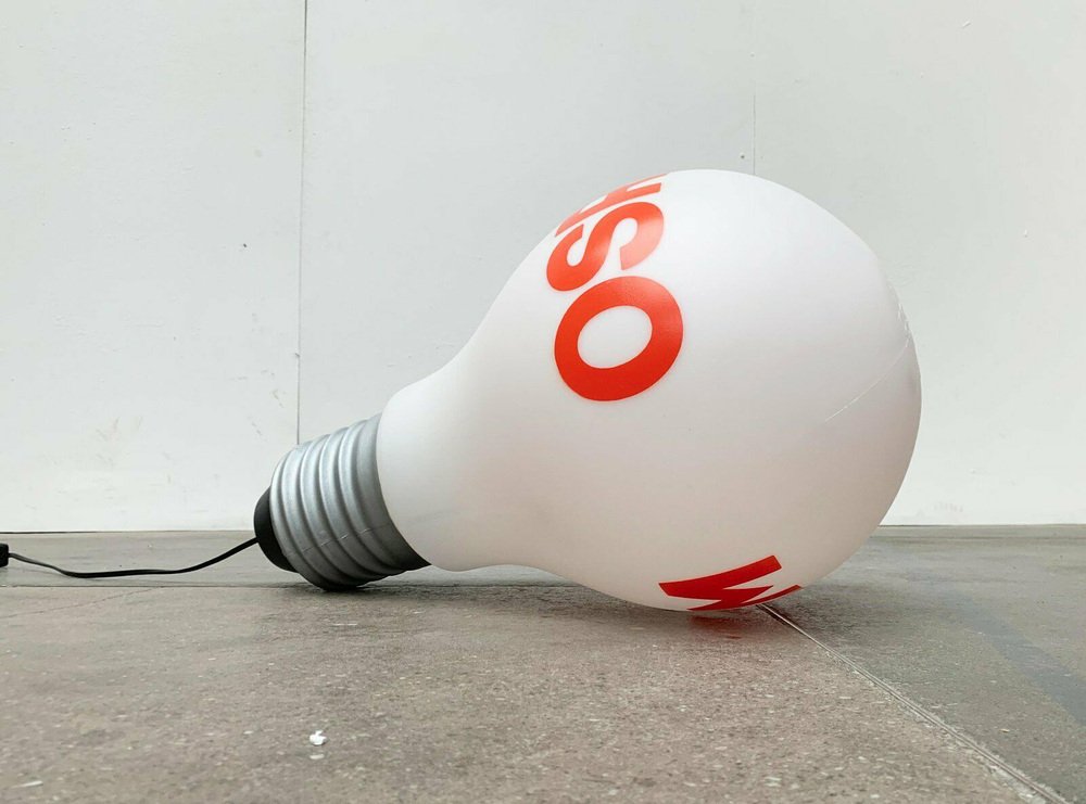 Mid-Century German Bulb Advertising Floor Lamp from Osram in the style ...