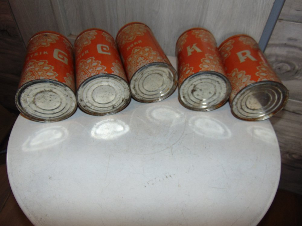 Kitchen Containers, 1950s, Set of 5 for sale at Pamono