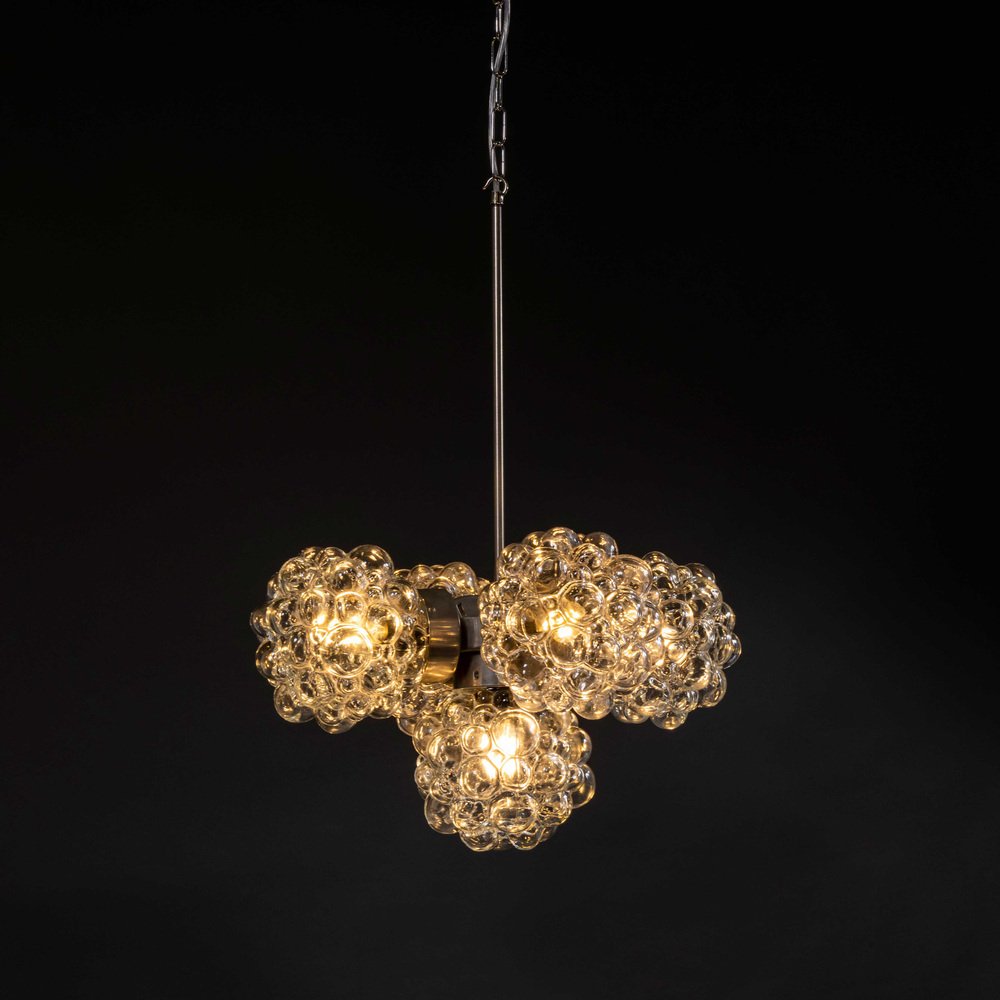 Bubble Cluster Glass Pendant Lamp, 1950s for sale at Pamono