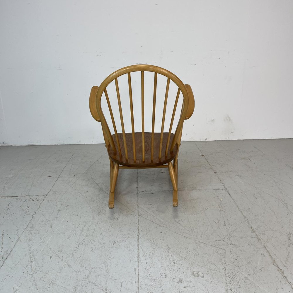 Mid-Century Blonde Rocking Chair from Ercol for sale at Pamono