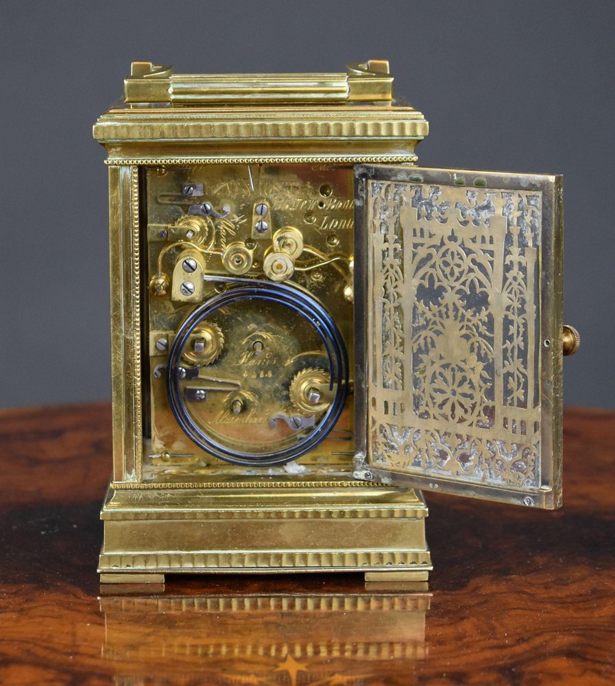 Antike Französische Grand Sonnerie Carriage Clock von Hunt & Roskell ...