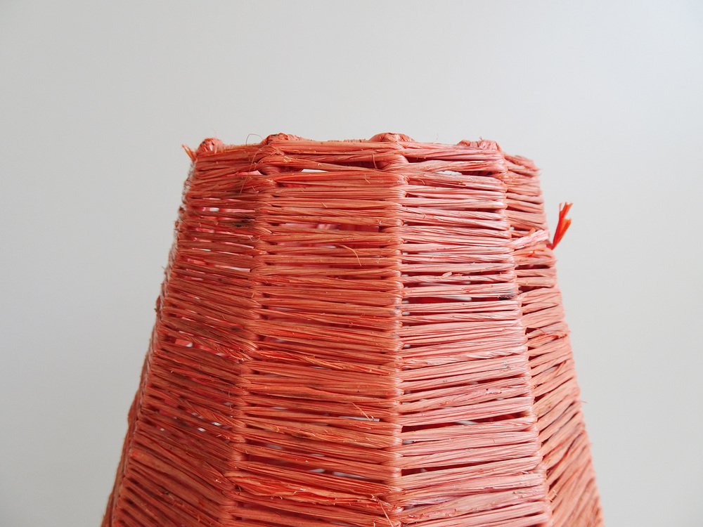 Raffia Table Lamp, 1960s for sale at Pamono