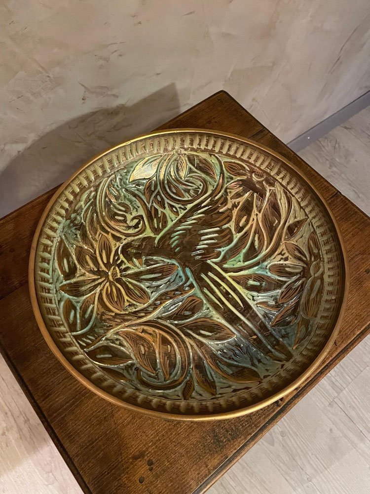 Ceramic Dish by Henri Bequet, Belgium, 1940s for sale at Pamono