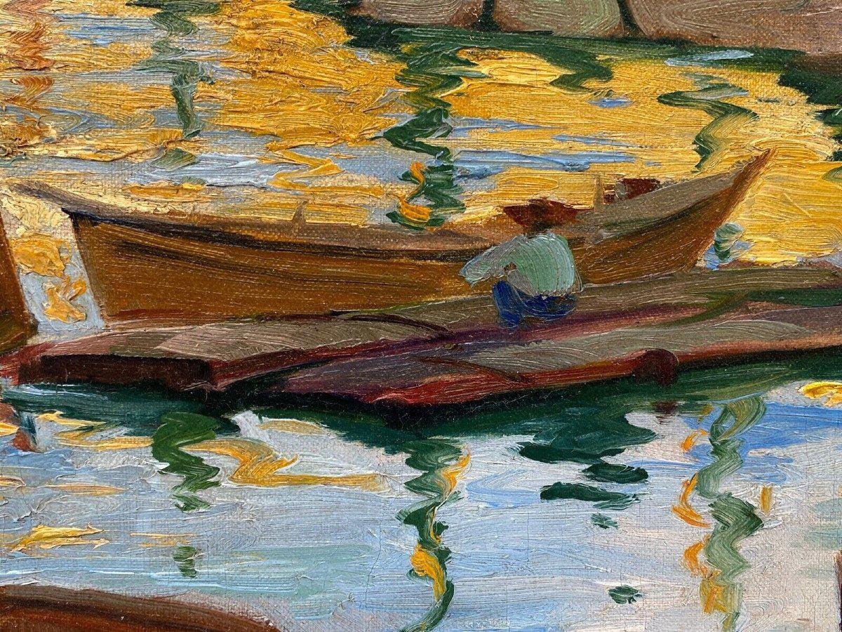 Careening Basin Marseille Port Scene, 1930, Oil on Canvas for sale at ...