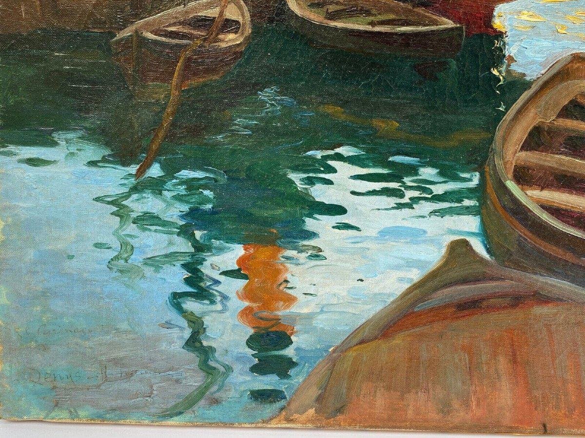 Careening Basin Marseille Port Scene, 1930, Oil on Canvas for sale at ...