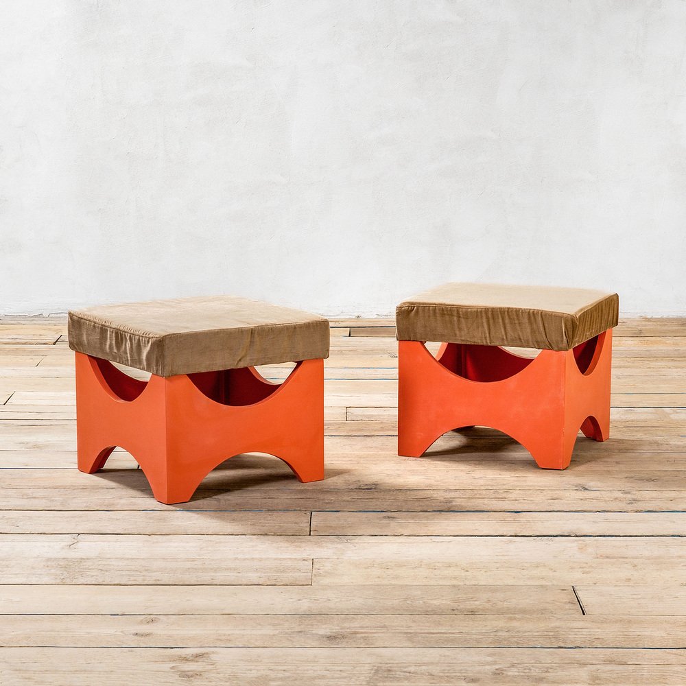 Mod. T29 Dado Pouf von Ettore Sottsass für Poltronova, 1960er, 2er Set bei Pamono kaufen