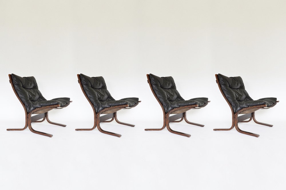 Vintage Siesta Stühle von Ingmar Relling für Westnofa, 1960er, 4er Set ...