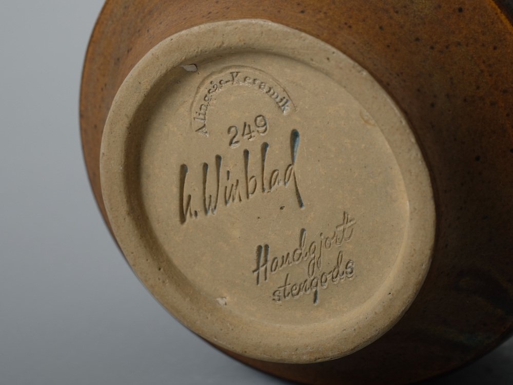 Mid-Century Bowl by Ulla Winblad for Alingsås Keramik, 1960s for sale ...