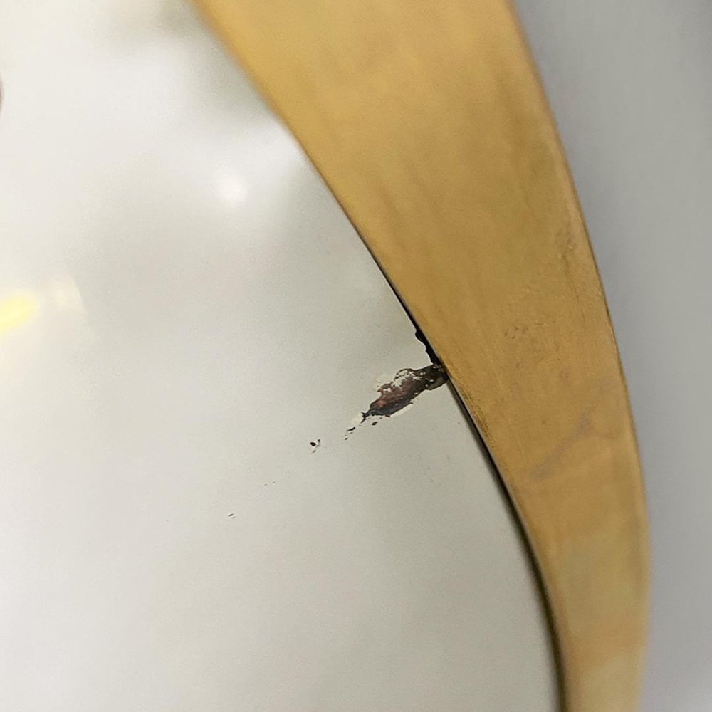 Mid-Century Modern Italian Round Brass Mirrors, 1950s, Set of 2 for ...