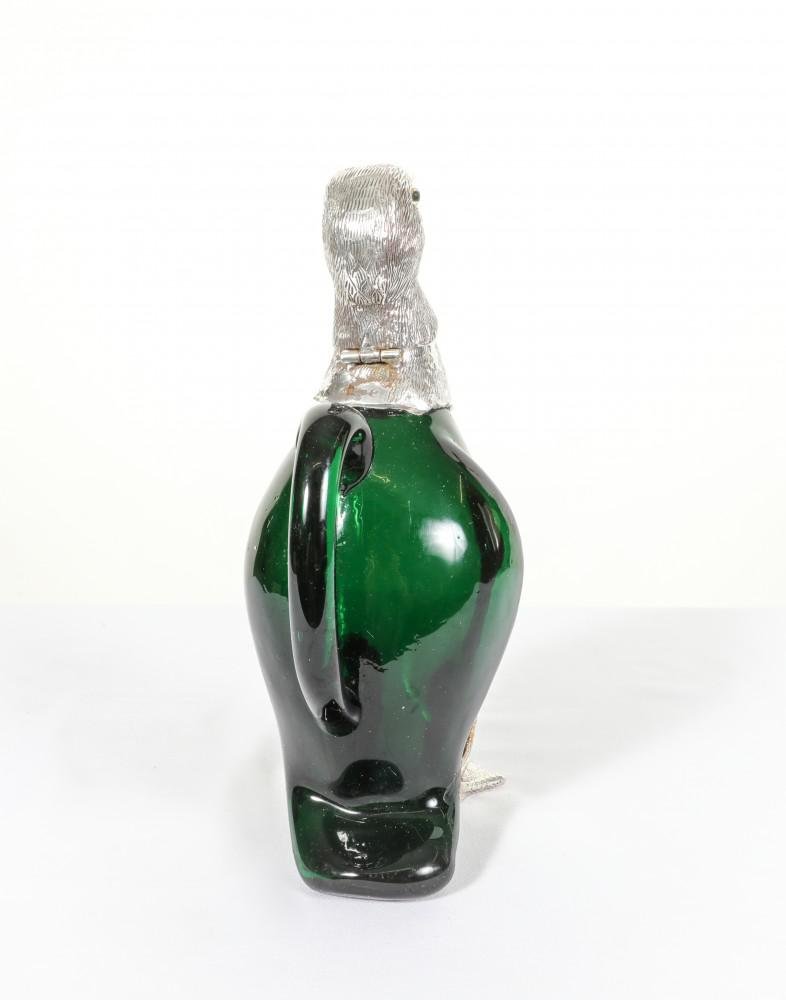 Sheffield Silver Plate Bird Decanter Jug in Glass for sale at Pamono